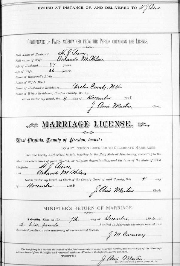 Hughy James "Jim" Pierce - Amanda Minerva Wilson