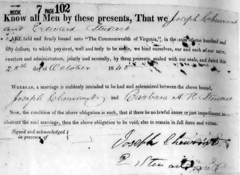 Joseph Cheuvront - Barbara Ann Stuart